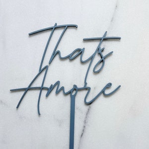 That's Amore Custom Wedding Cake Topper, - Etsy