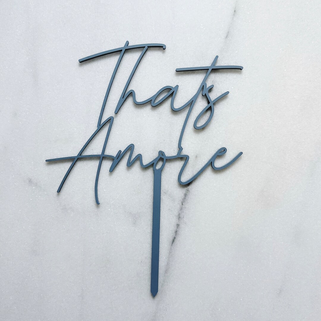 That's Amore Custom Wedding Cake Topper, - Etsy