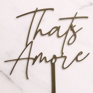 That's Amore Custom Wedding Cake Topper, - Etsy