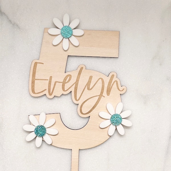 Daisy Cake Topper - Etsy
