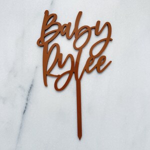 Custom Baby Name Cake Topper: Acrylic Colors - Etsy