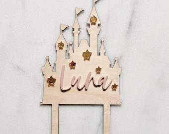 Princess Cake Topper | Princess Castle Cake Topper | Castle Cake Topper ...