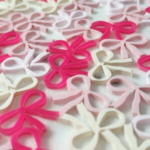 Bow Drink Tags, Custom Color Drink Clips, Personalized Drink Markers ...