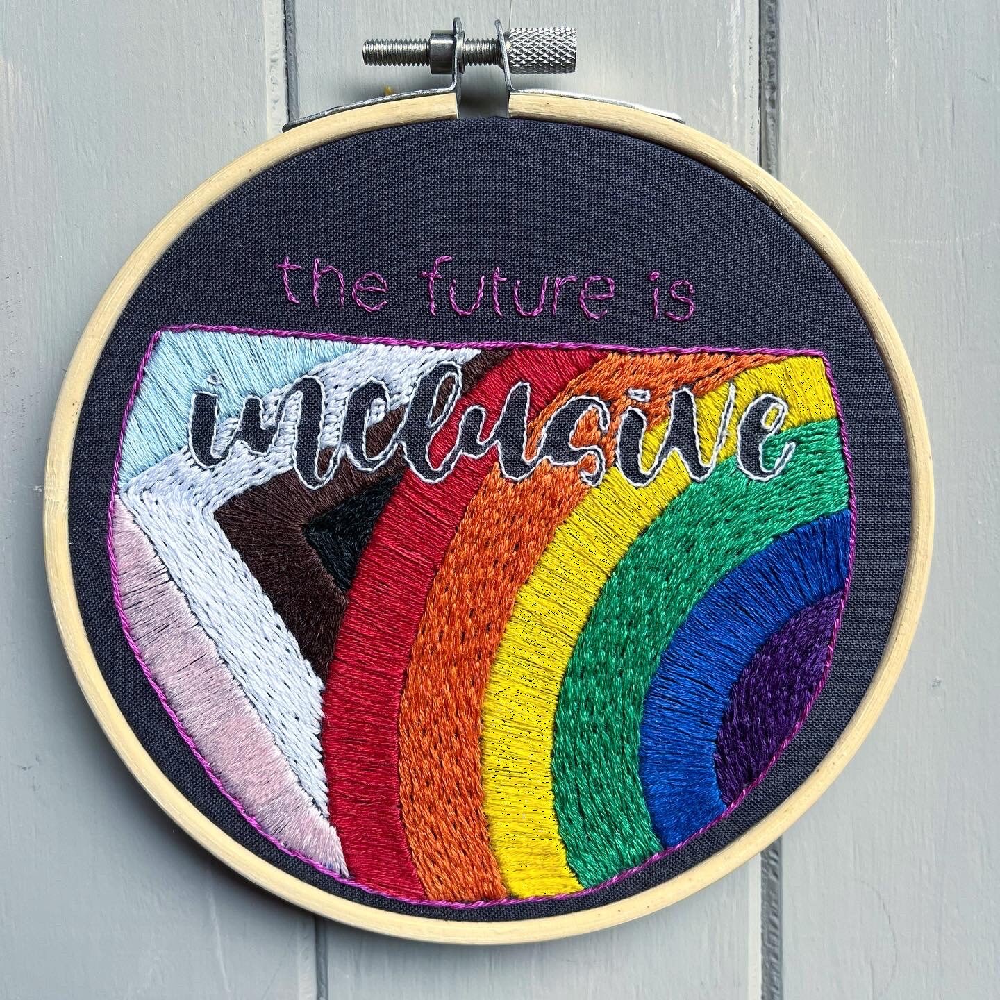 Pride Inclusive, Modern Embroidery Pattern for Beginners PDF Printable ...