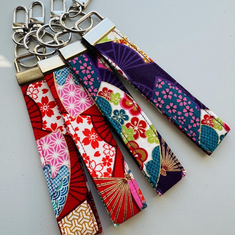 Fabric Japanese Keychain - Etsy