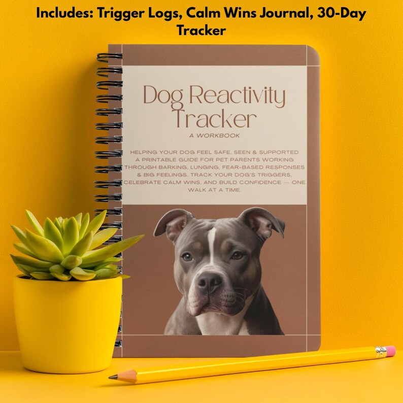 Dog Reactivity Tracker Printable | Reactive Dog Training Log | Dog ...