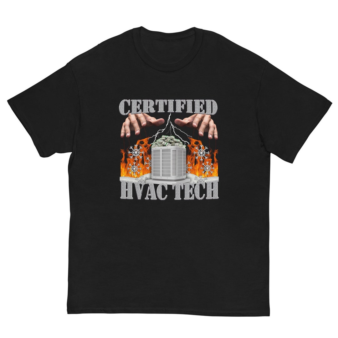 Certified HVAC Tech Hvac Shirt Hvac Technician Hvac Gift Funny Hvac T ...