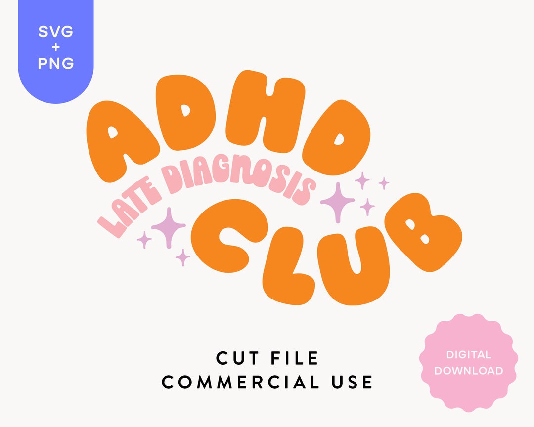 Tdah SVG PNG PDF, chemise Tdah, Cricut svg, png neurodivergent, santé ...