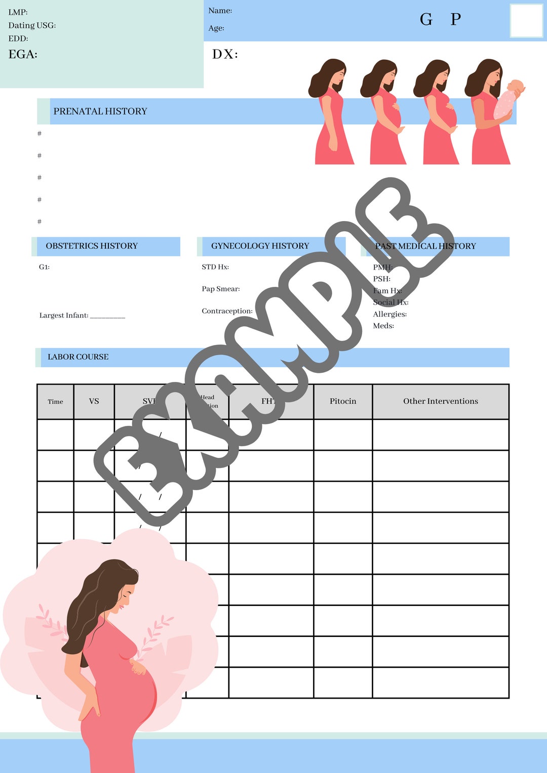 Labor Course Template | Clinical Rotations for Nurses, Medical Students ...