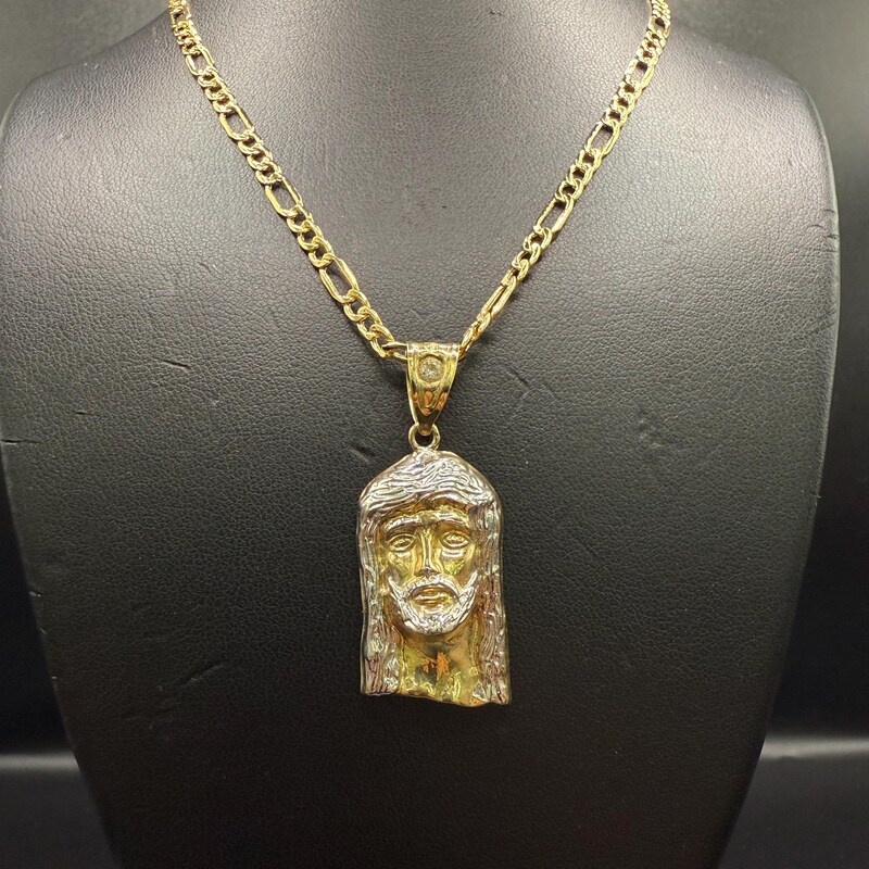 Jesus Pendant Gold - Etsy