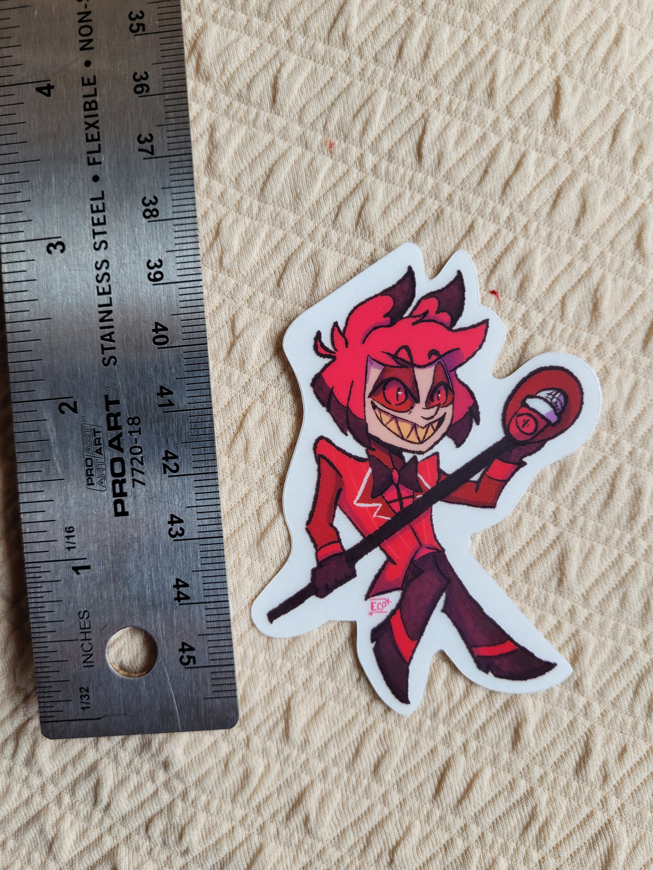 Alastor Clear Vinyl Chibi Sticker 2.3in X 3in - Etsy