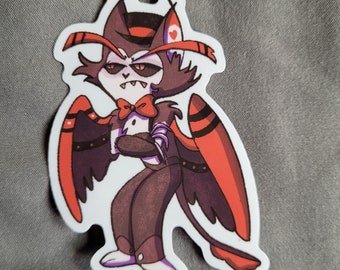 Angel Dust Clear Glossy Chibi Sticker 3in - Etsy