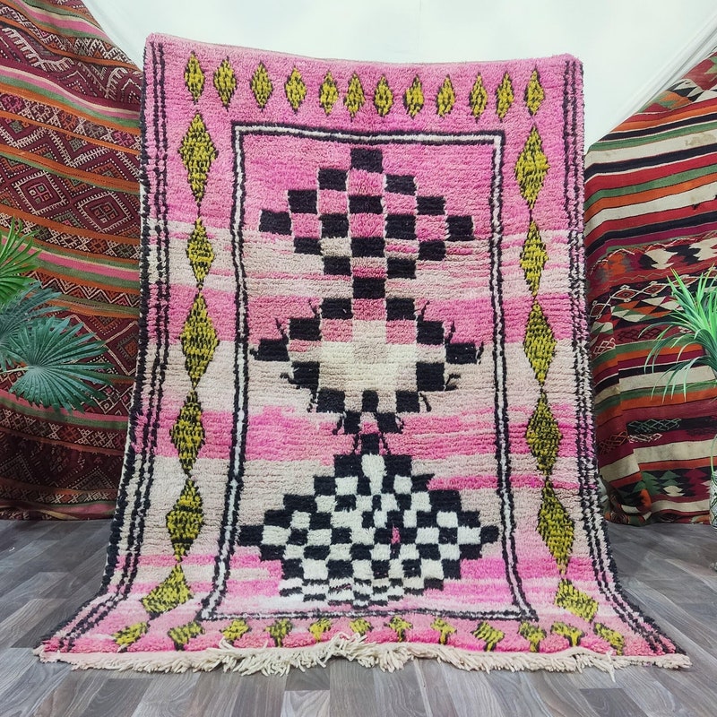 Pink Moroccan Rug - Etsy