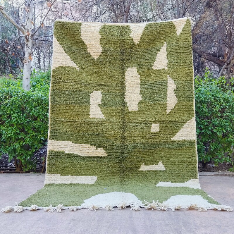 Green Moroccan Rug - Etsy