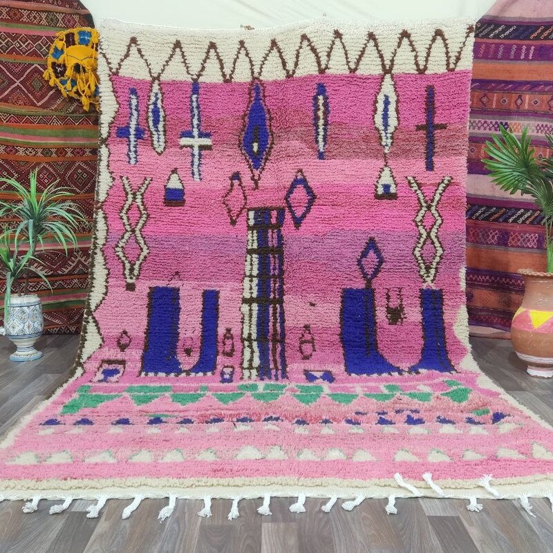 Pink Moroccan Rug - Etsy