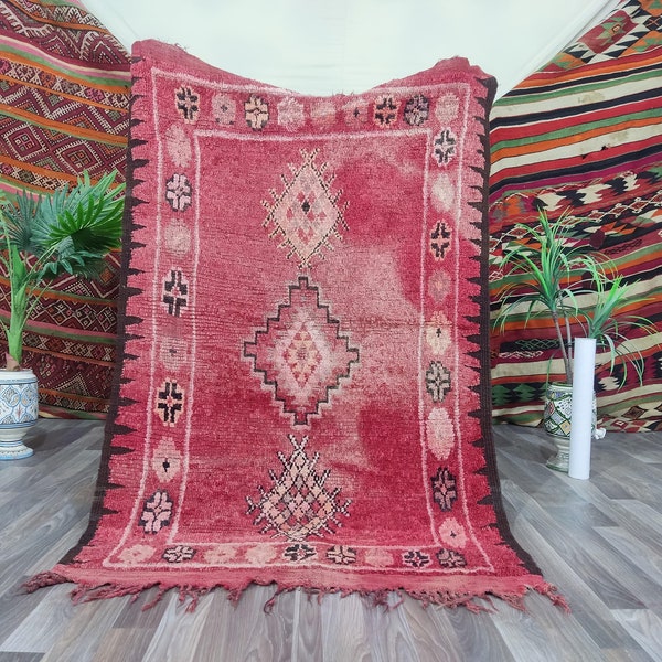 Red Moroccan Rug - Etsy