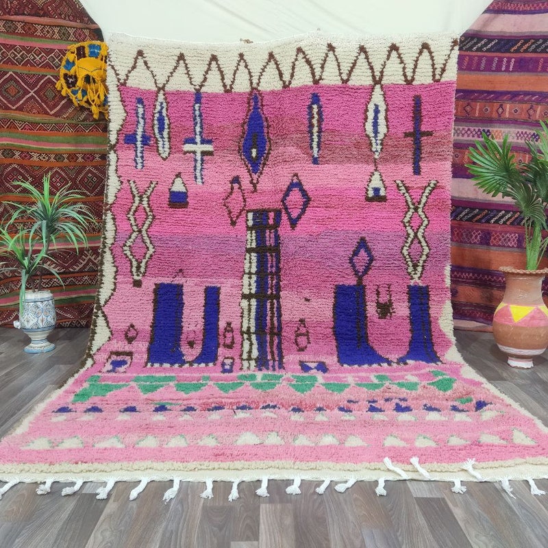 Pink Moroccan Rug - Etsy