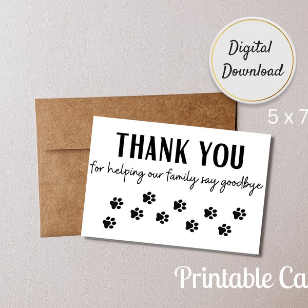 Goodbye Card - Etsy