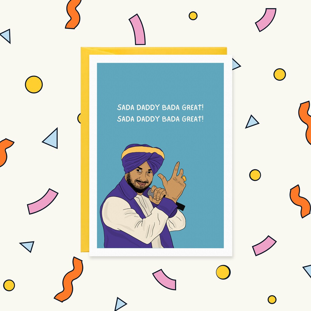 Sada Daddy Bada Great – Punjabi Father’s Day Card – Desi Dad – Funny ...