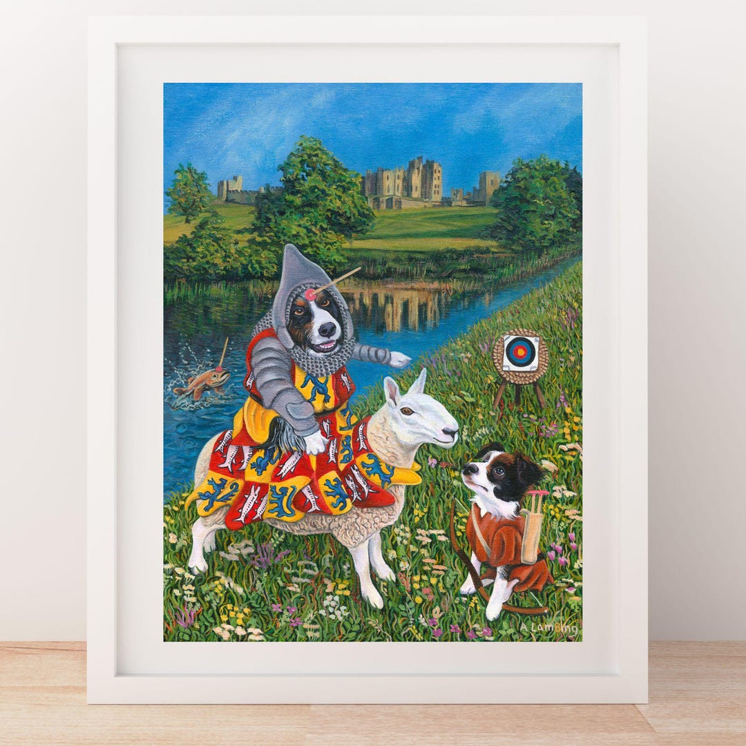 Harry Hotspur Alnwick Castle Border Collie, Funny Historical Alnwick ...