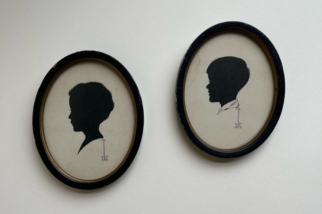 Shadowgraph Portraits Circa 1932 (set of 2) - Etsy
