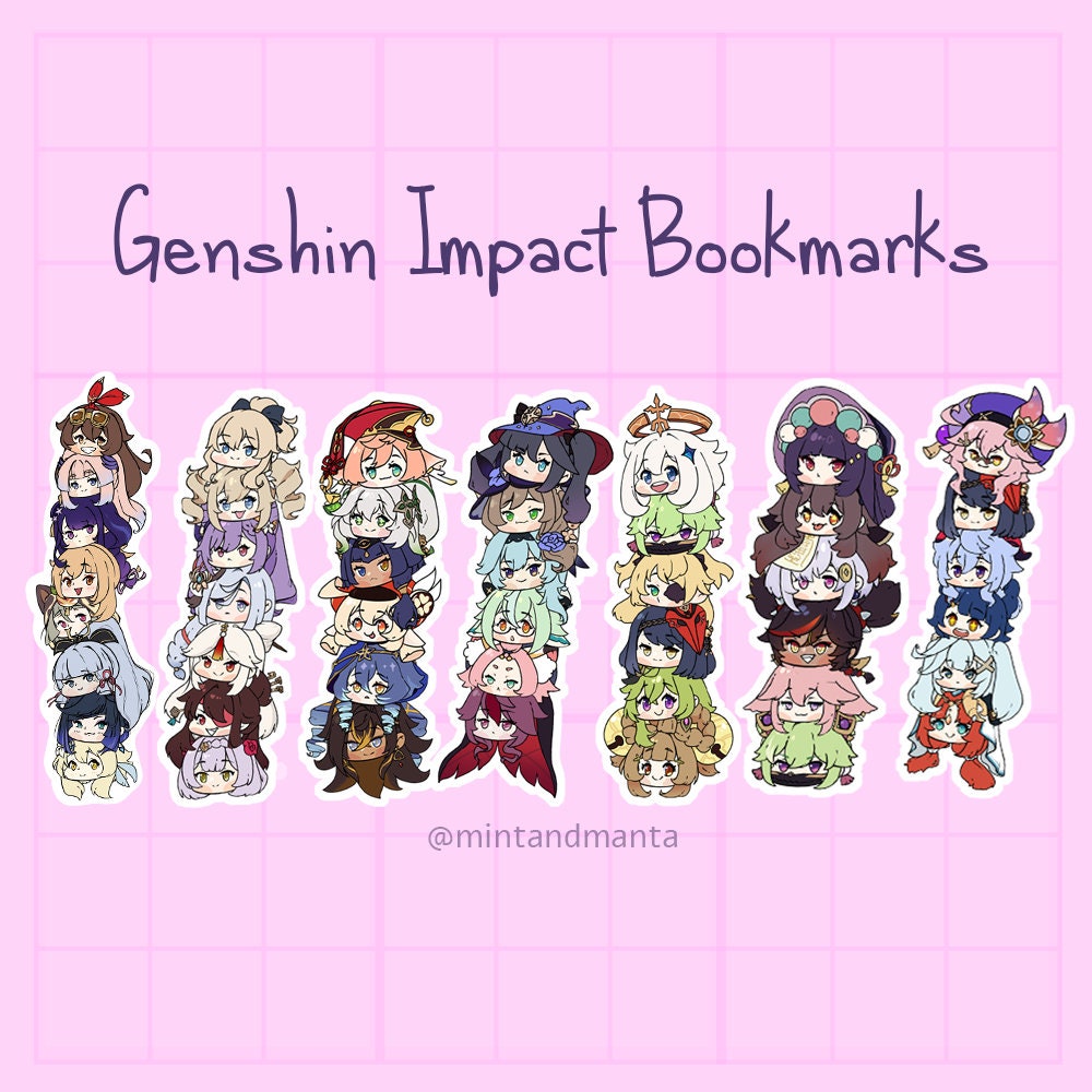 Genshin Impact Bookmark | Books | Cute Bookmark | School Supply ...