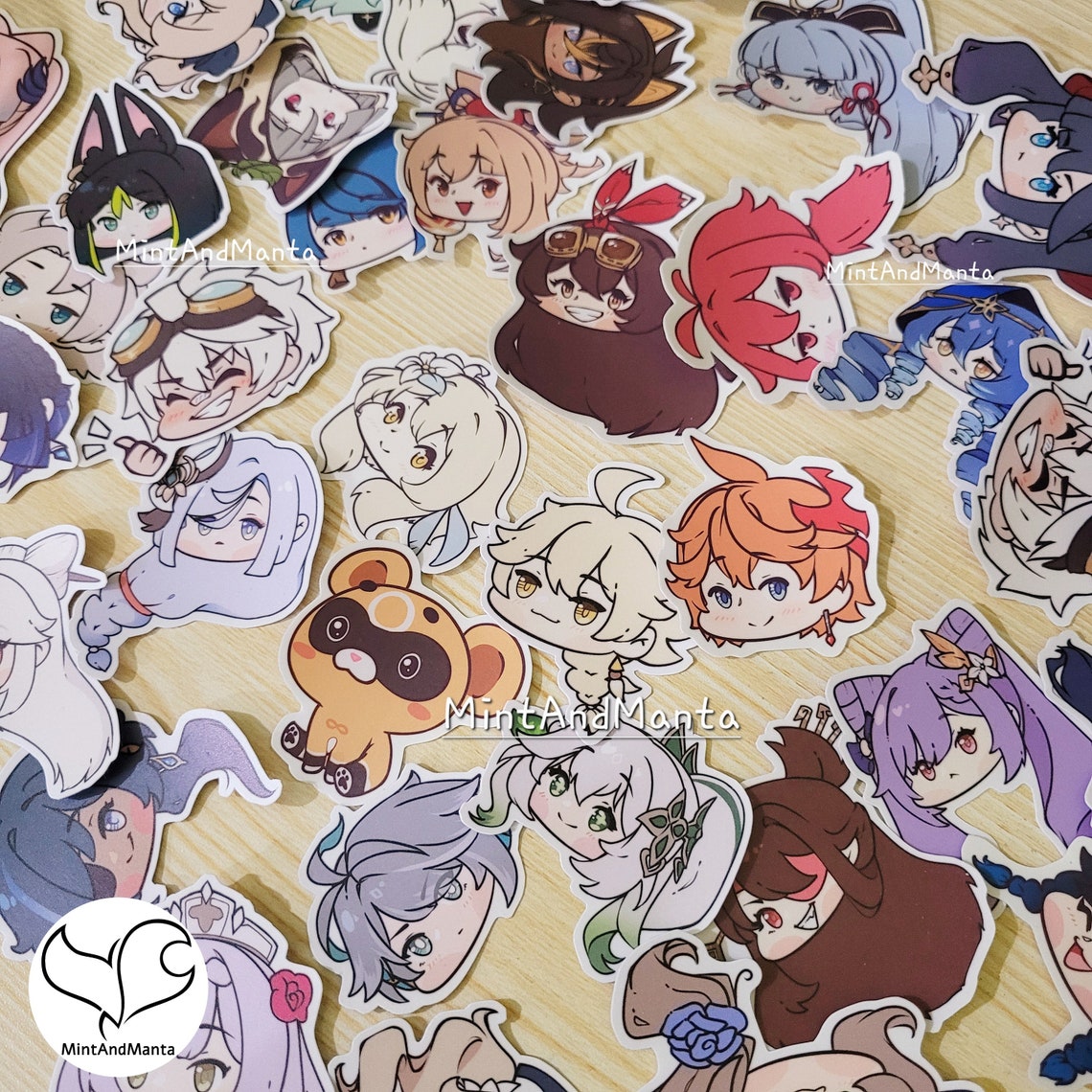 Genshin Impact Waterproof Vinyl Stickers | Laptop Sticker, Deco Sticker ...