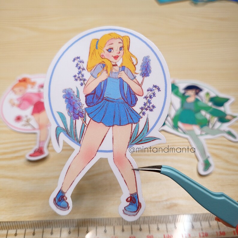 The Powerpuff Girls Sticker WATERPROOF Aesthetic Sticker - Etsy