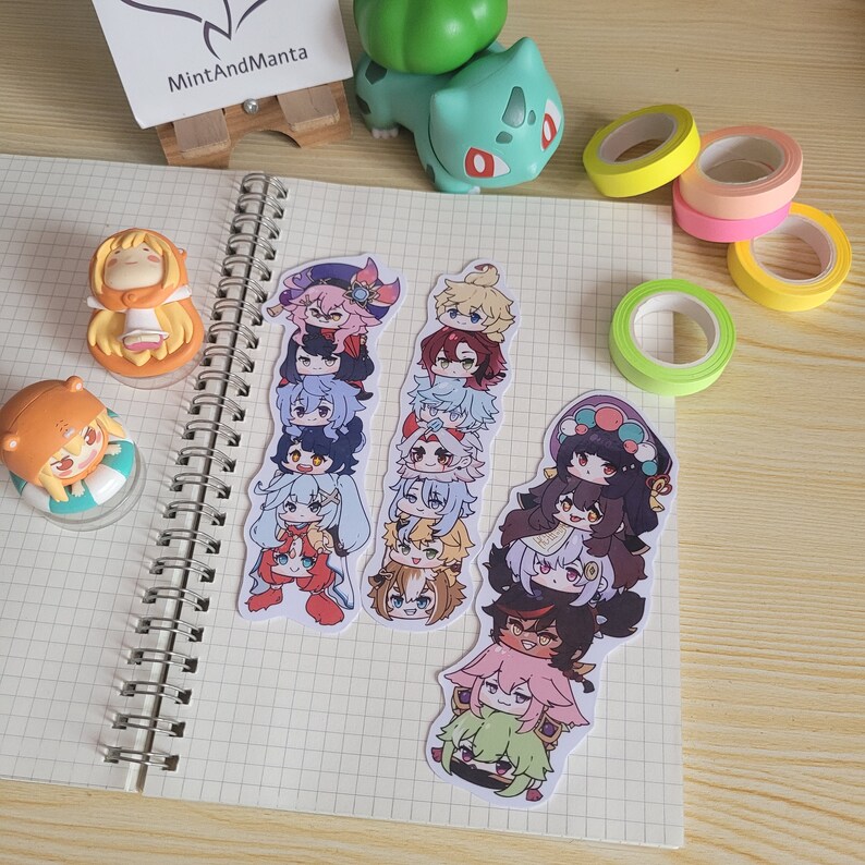 Genshin Impact Bookmark | Books | Cute Bookmark | School Supply ...