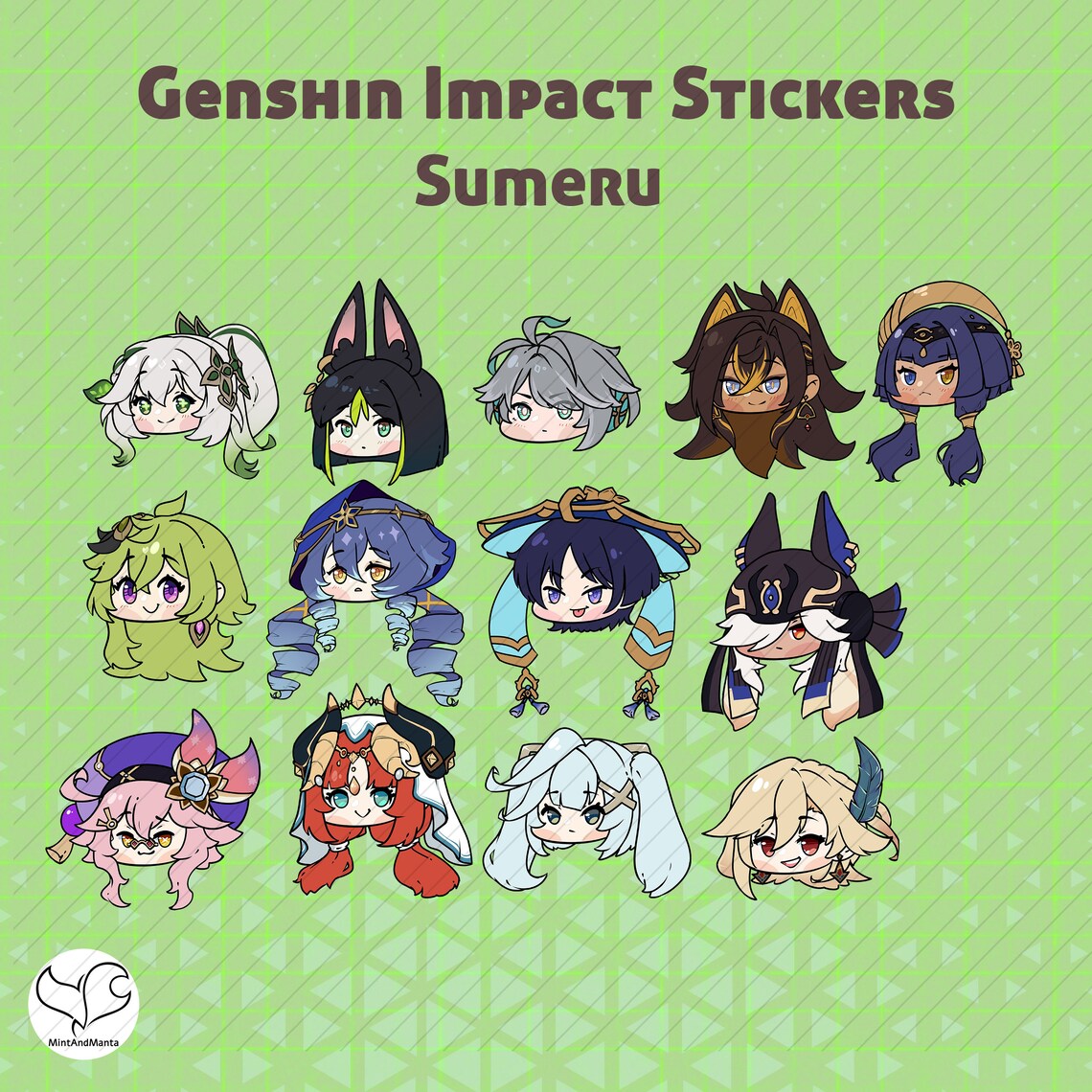 Genshin Impact Waterproof Vinyl Stickers | Laptop Sticker, Deco Sticker ...