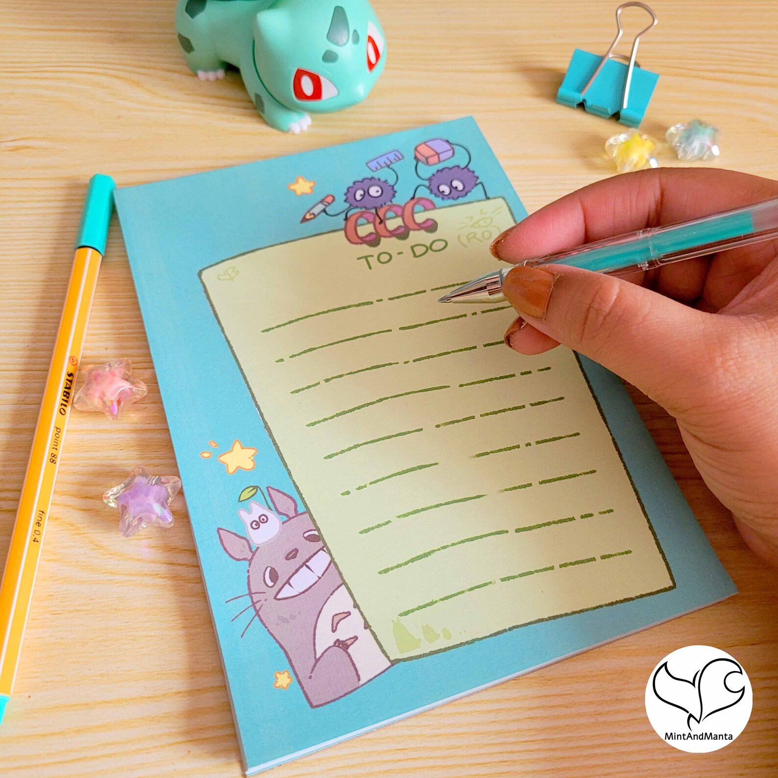 Ghibi Aesthetic Notepads | Handcrafted | Handmade | Memo Pad ...