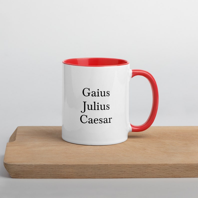 Gaius Julius Caesar Mug With Color Inside - Etsy