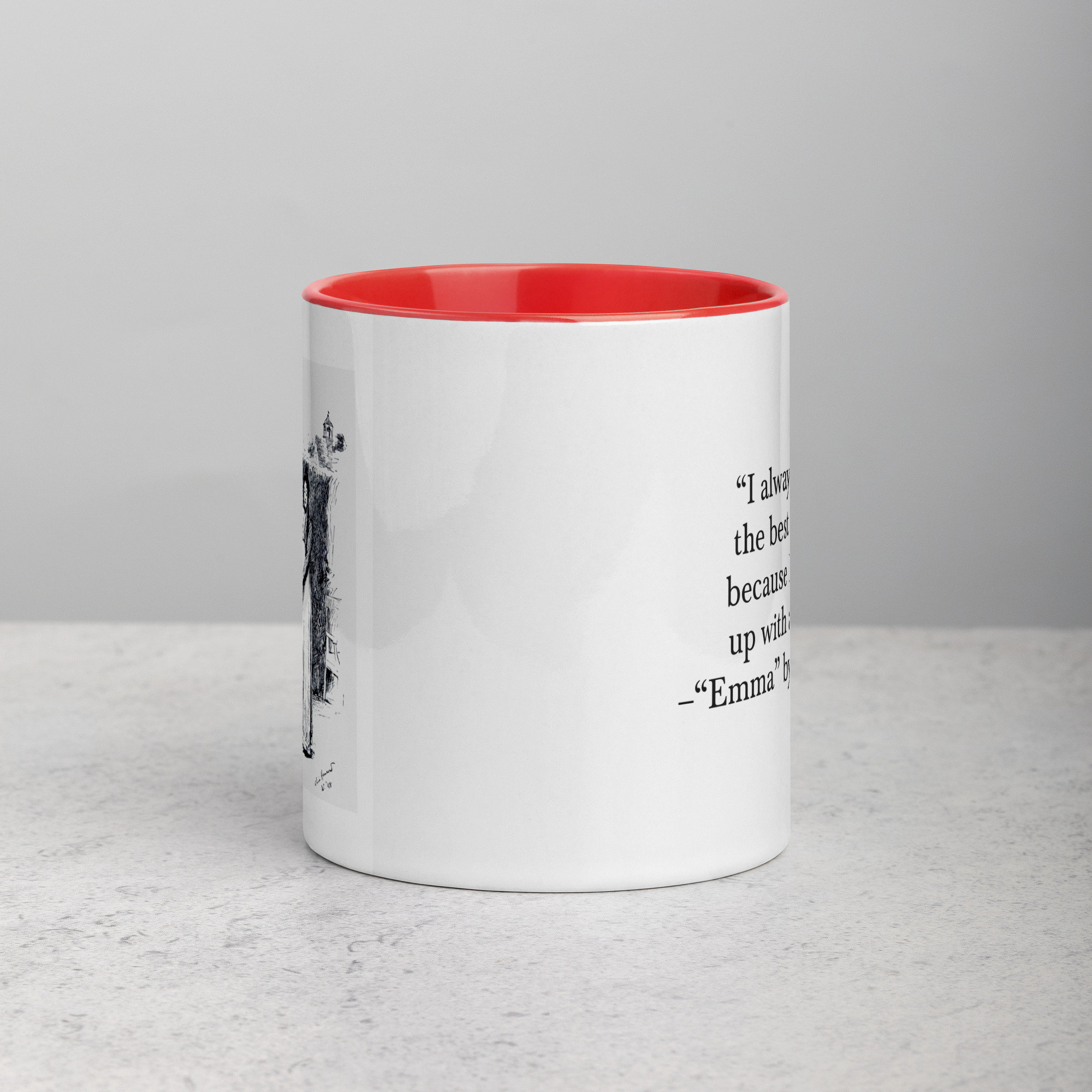 Emma Mug With Color Inside - Etsy