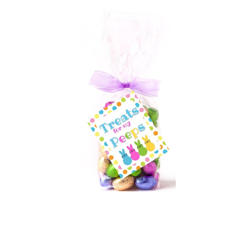 Easter Treats for My Peeps Printable Card Tag (instant Download) - Etsy