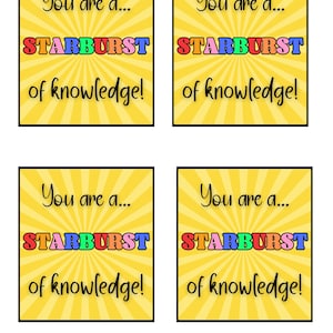 Test Motivation Treat Tags: Candy Encouragement (digital Download) - Etsy