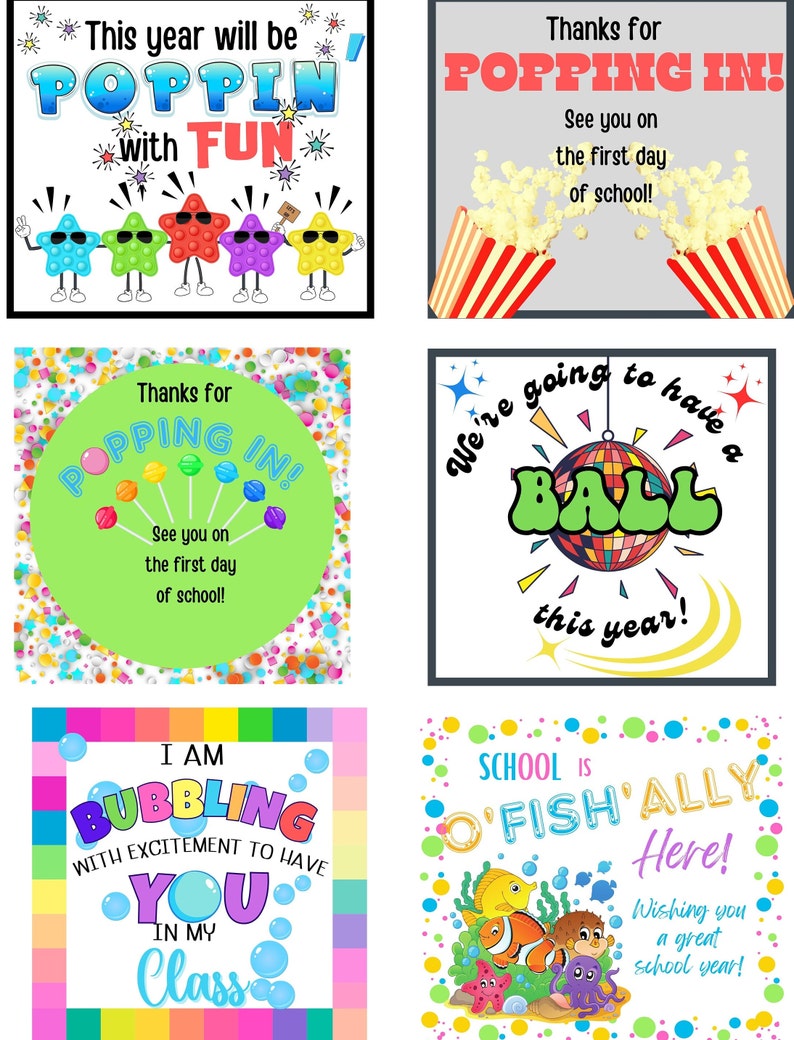 Open House Student Gift Tags Bundle: 14 Designs (instant Download) - Etsy