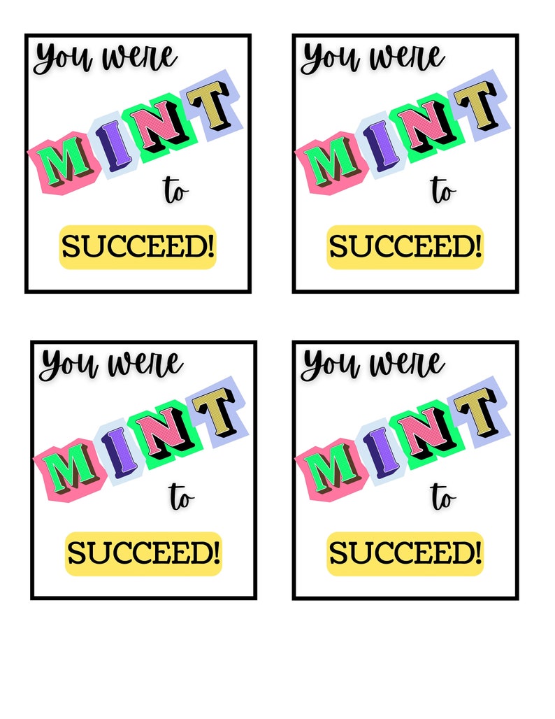 Test Motivation Treat Tags: Candy Encouragement (digital Download) - Etsy