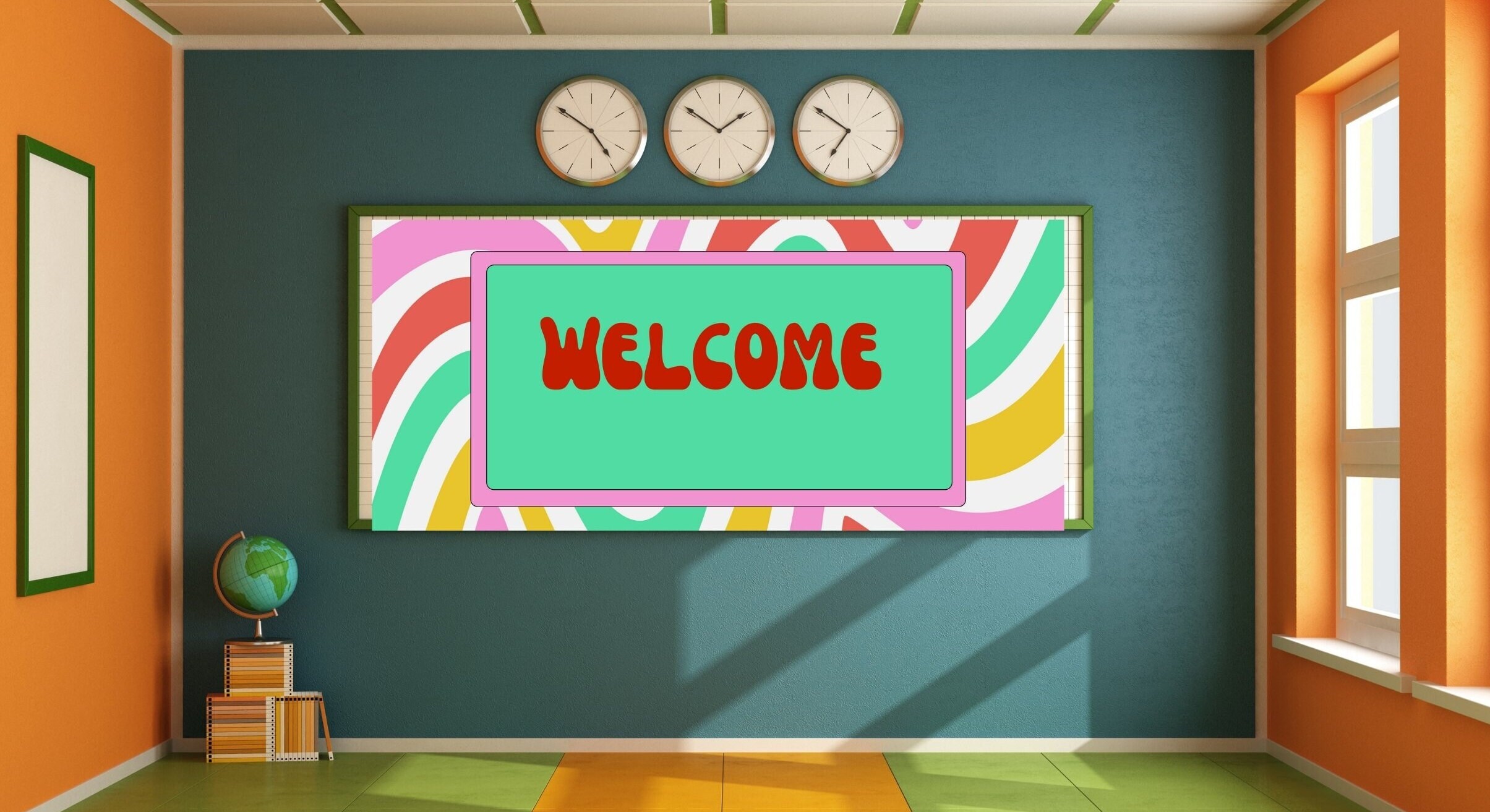 RETRO GROOVY GOOGLE Slides & Powerpoint Templates Retro Vibes Theme ...