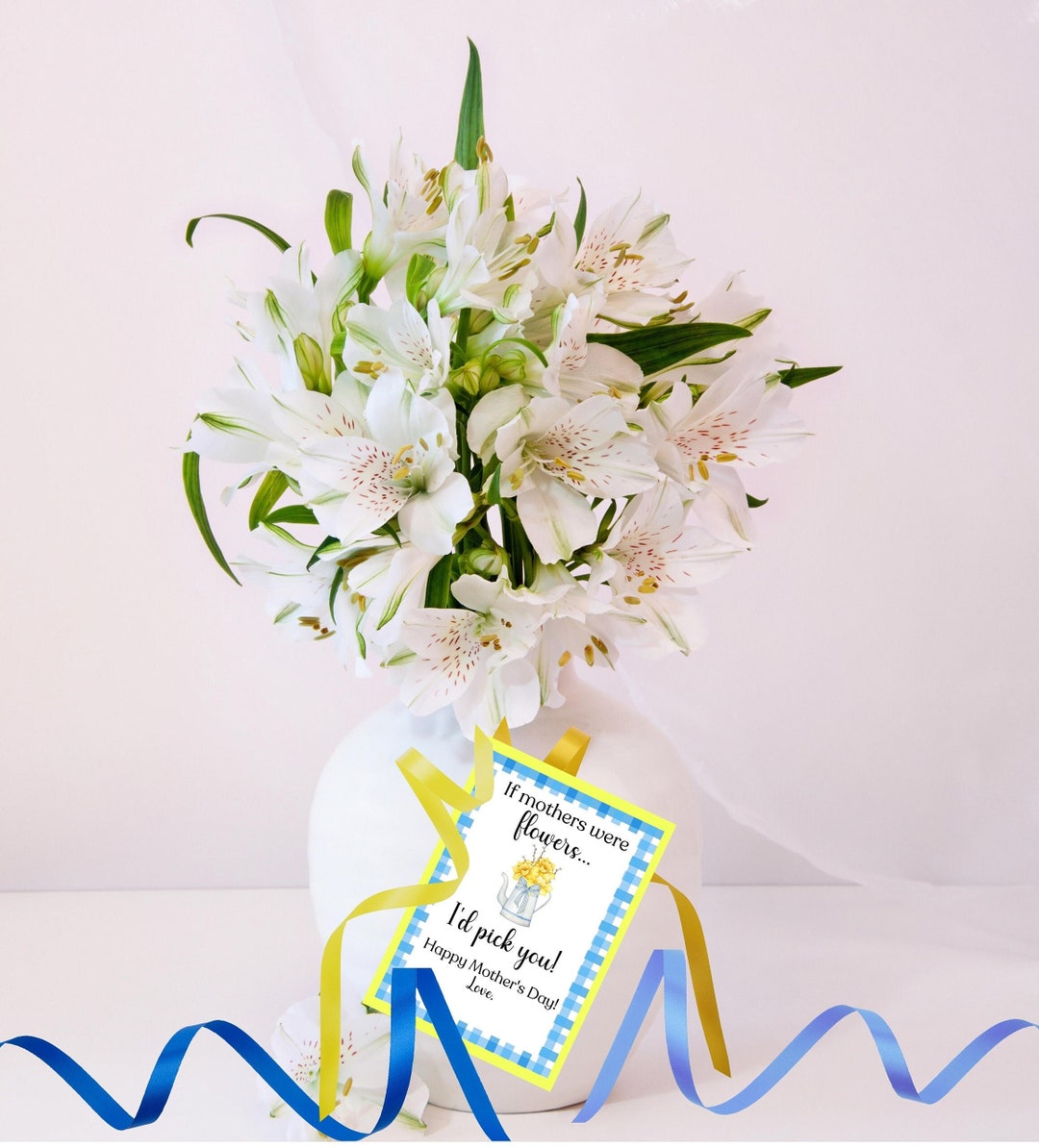 INSTANT Download-mother's Day Gift Tag - If Mother's Were Flowers I'd ...