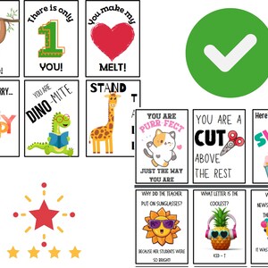 Kids Lunchbox Notes: 72 Motivational Cards (digital Download) - Etsy