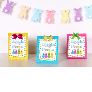 Easter Treats for My Peeps Printable Card Tag (instant Download) - Etsy