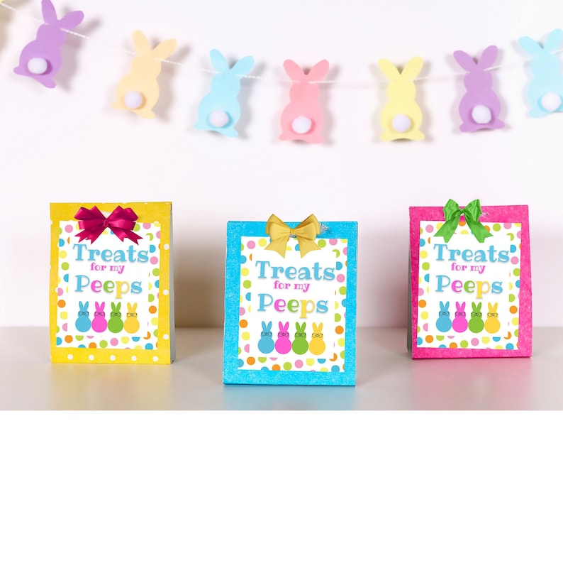 Easter Treats for My Peeps Printable Card Tag (instant Download) - Etsy