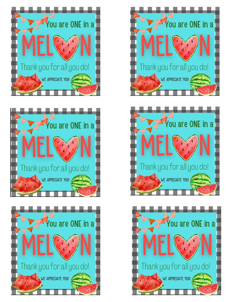 Teacher Appreciation Gift Tag/ Treat Bag Tag Bundle Teacher Thank You ...