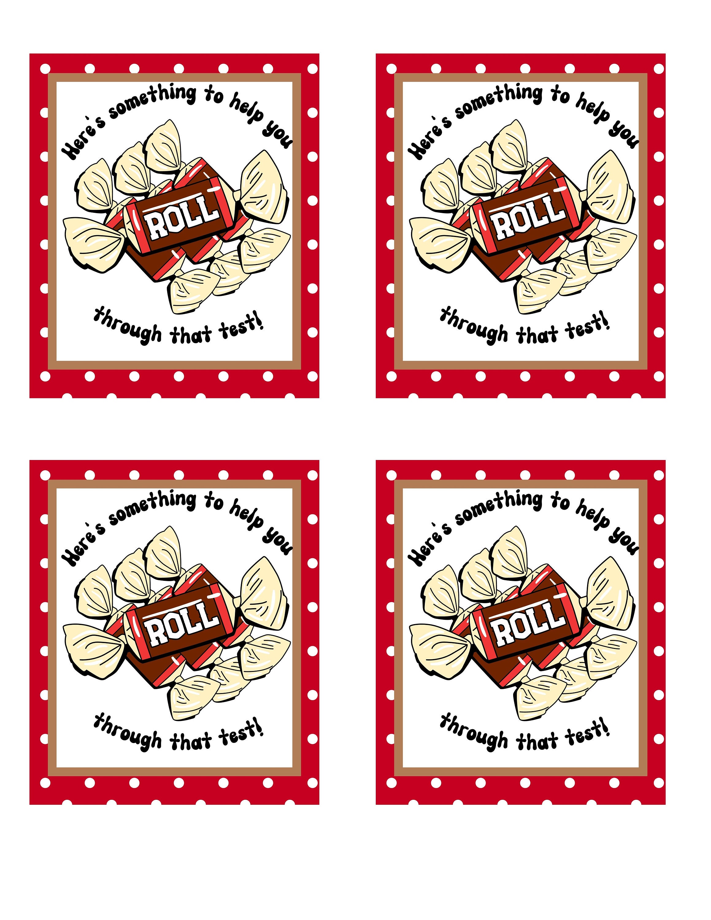 Test Motivation Treat Tag, Testing Treats, Treat Tags, State Testing ...