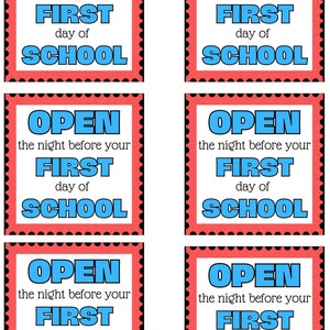 BACK TO SCHOOL Ready Confetti, Back to School, Night Before First Day ...