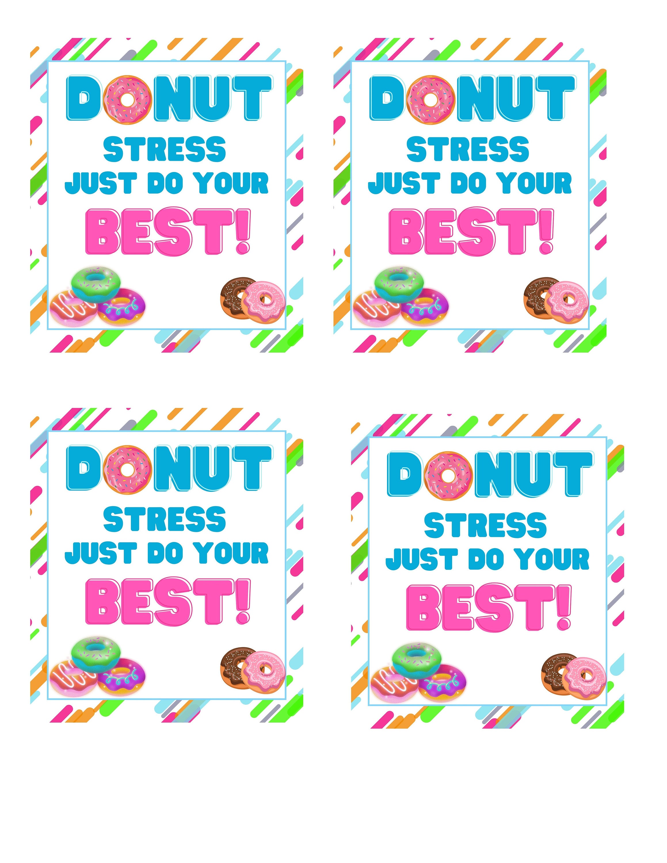 Test Motivation Treat Tags: Candy Encouragement (digital Download) - Etsy