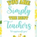 Teacher Appreciation Signs Bundle Teacher Thank You Flyers - Etsy