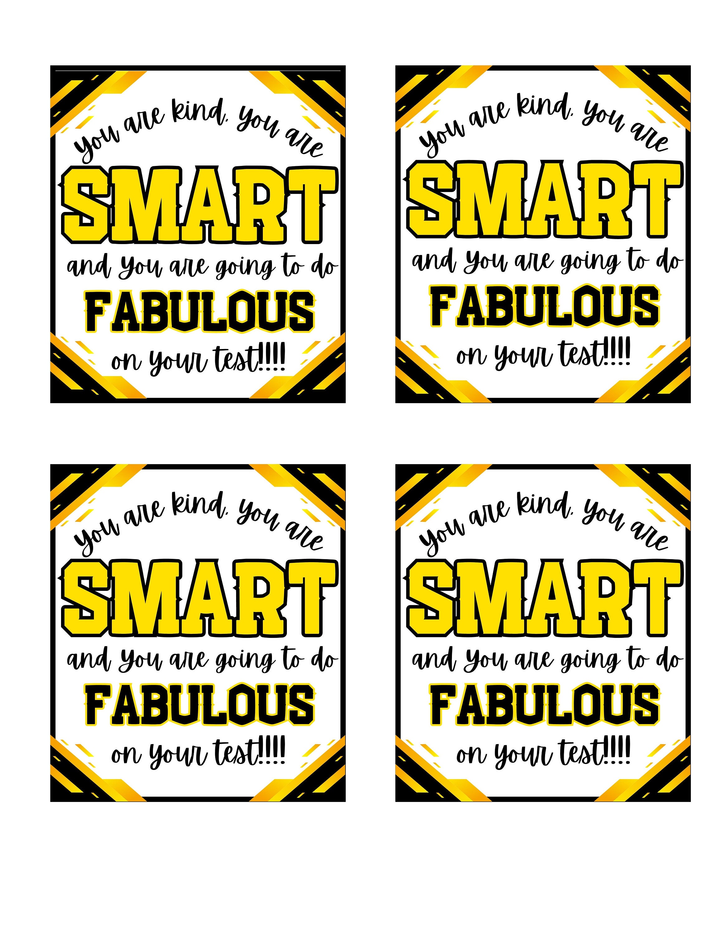 Test Motivation Treat Tag, Testing Treats, Treat Tags, State Testing ...