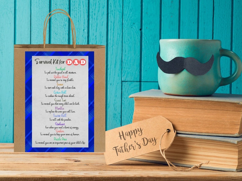 INSTANT DOWNLOAD - Survival Kit for Dad - Survival Kit for Dad - Gift ...