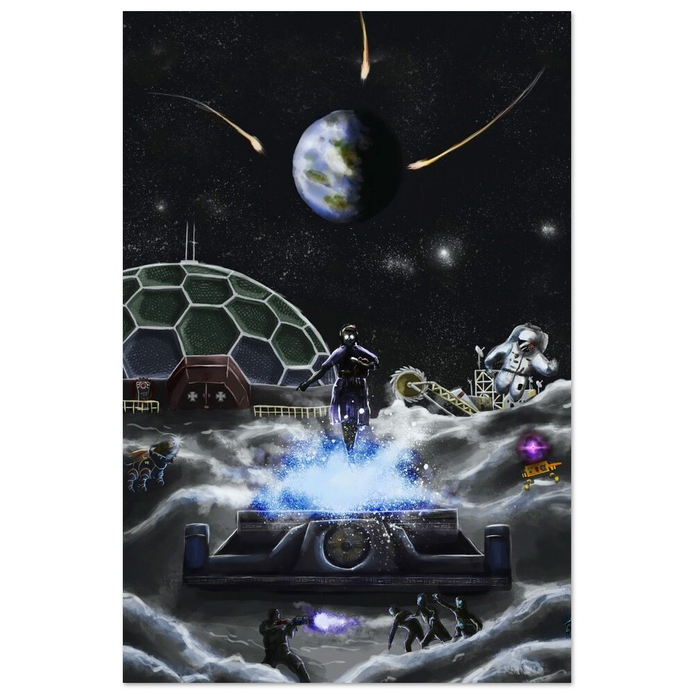 Call Of Duty Zombies Poster Moon Poster Black Ops Poster Zombies Cod Black Ops Zombies Etsy